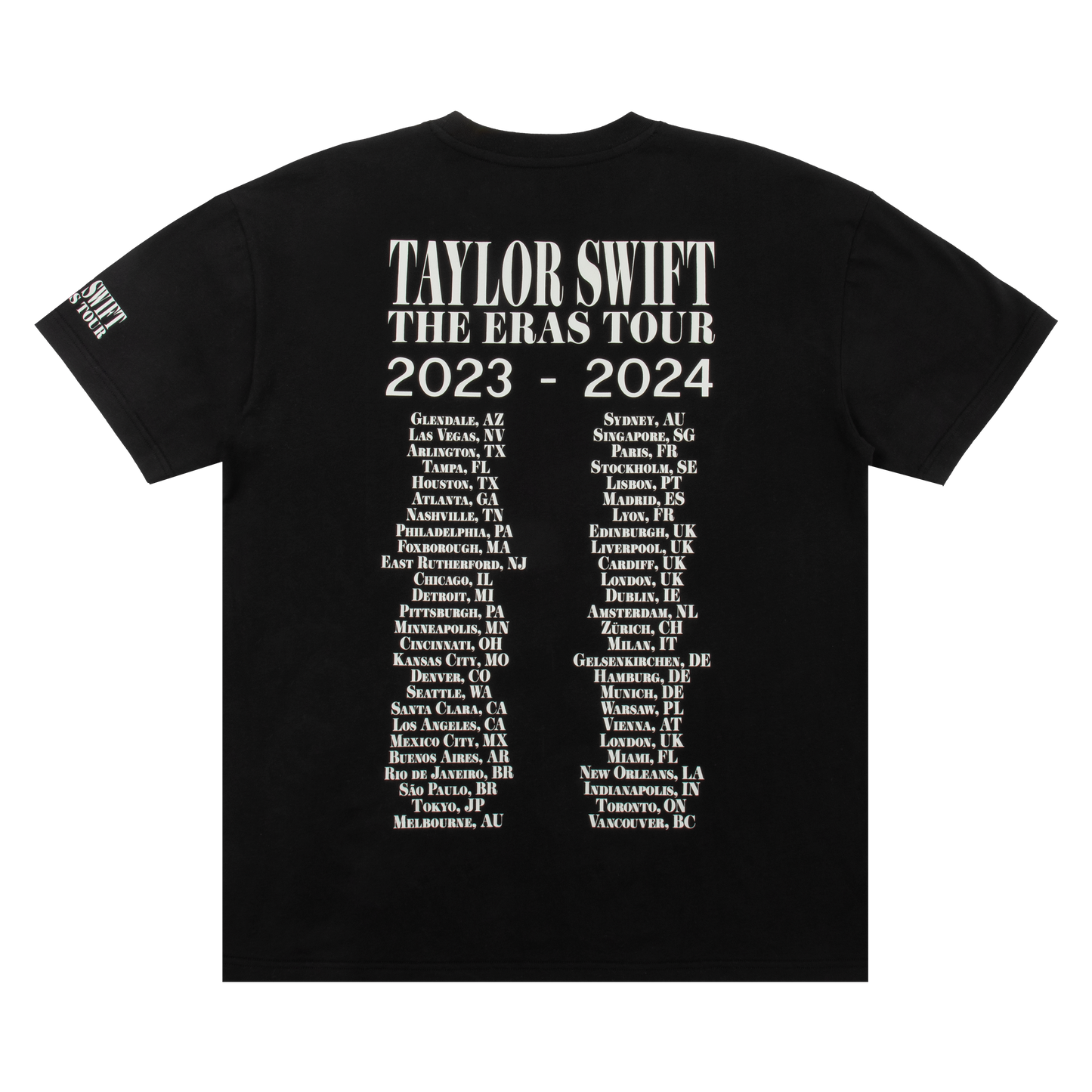 Taylor Swift | The Eras Tour II Black T-Shirt – Taylor Swift UK Store